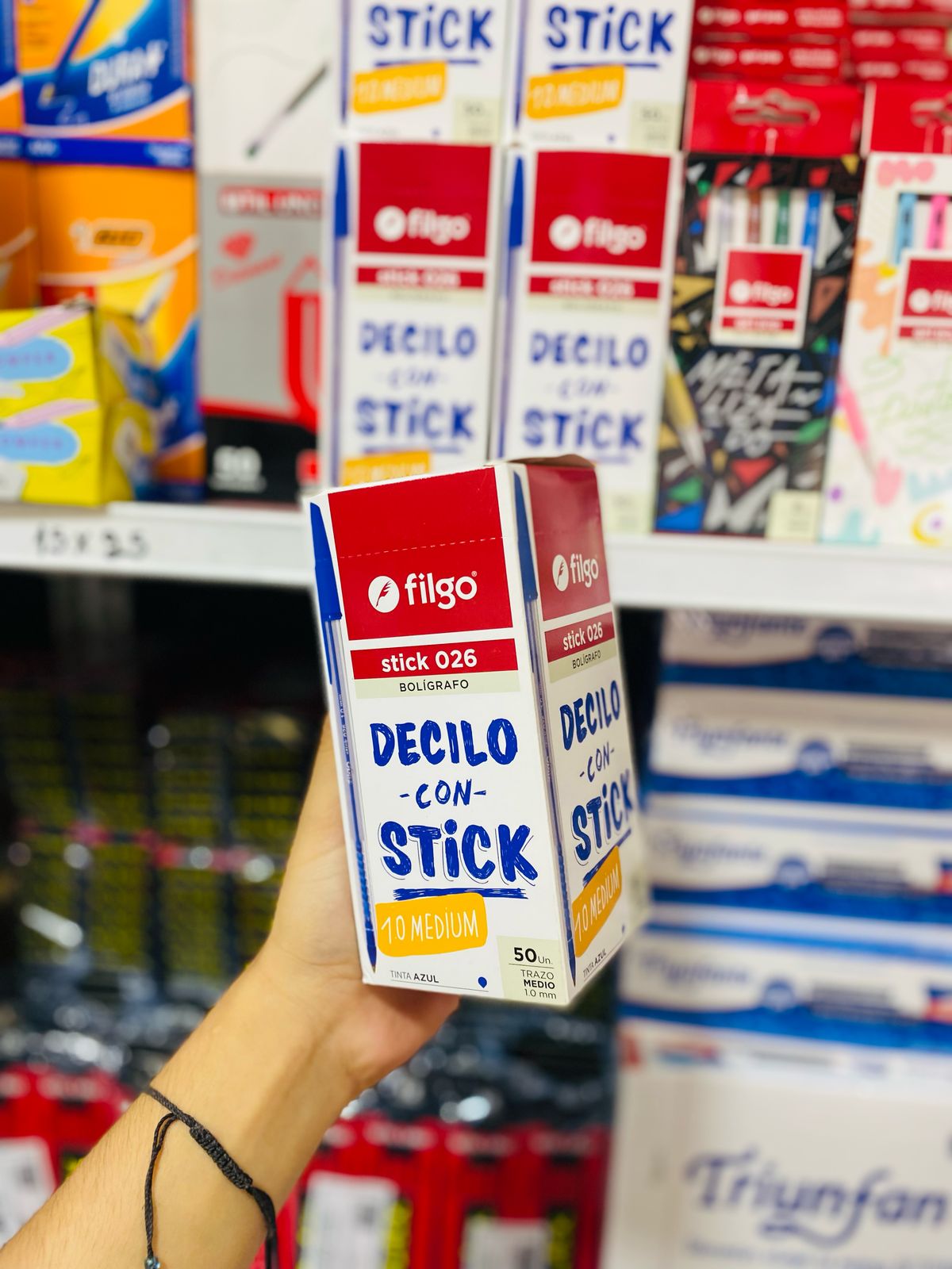 BOLIGRAFO STICK AZUL FILGO CAJA X 50U – Papelera JOY
